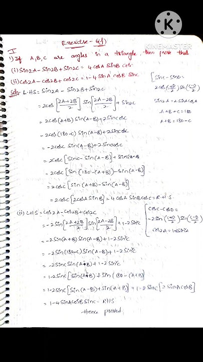 Class11,Trigonometric ratios up to Transformations, Ex-6(f),1st Roman,1prblm - YouTube