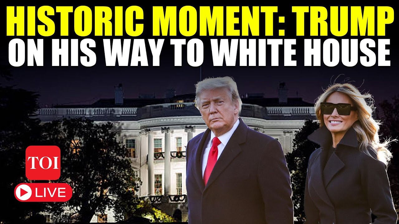 Trump's Historic Arrival To U.S. Capital; Incoming POTUS, FLOTUS In ...