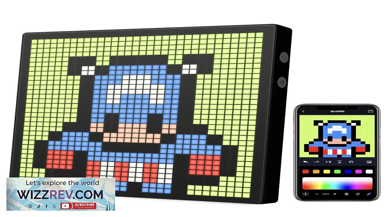 LED Pixel Display Screen Bluetooth Pixel Light Table With Pixel Photo ...