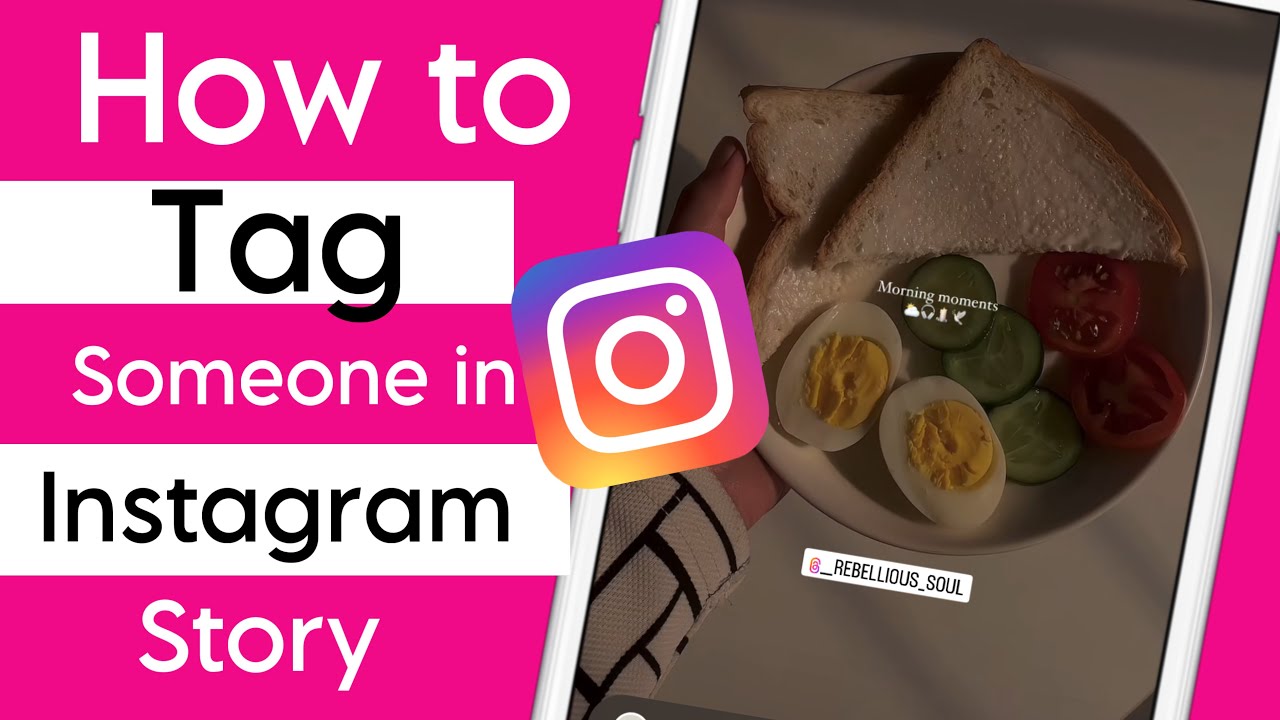 How to Tag someone in instagram story - YouTube