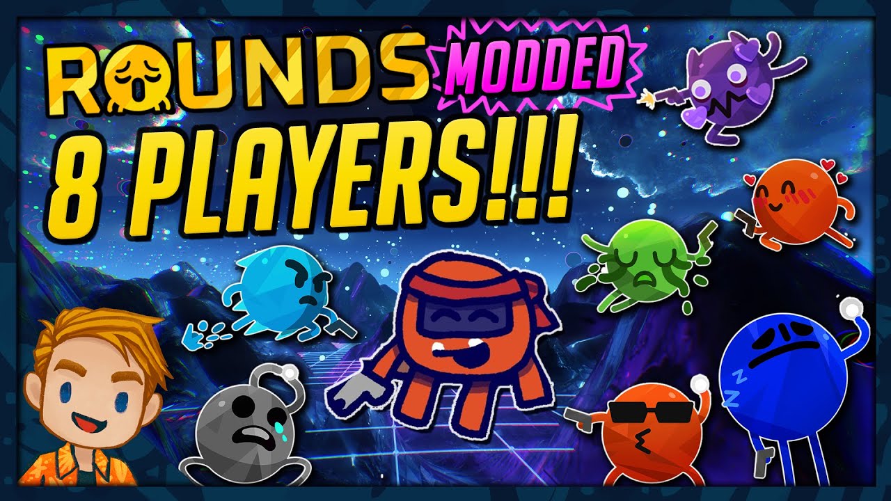 ROUNDS BUT IT’S 8 PLAYERS!!! | Modded ROUNDS - YouTube