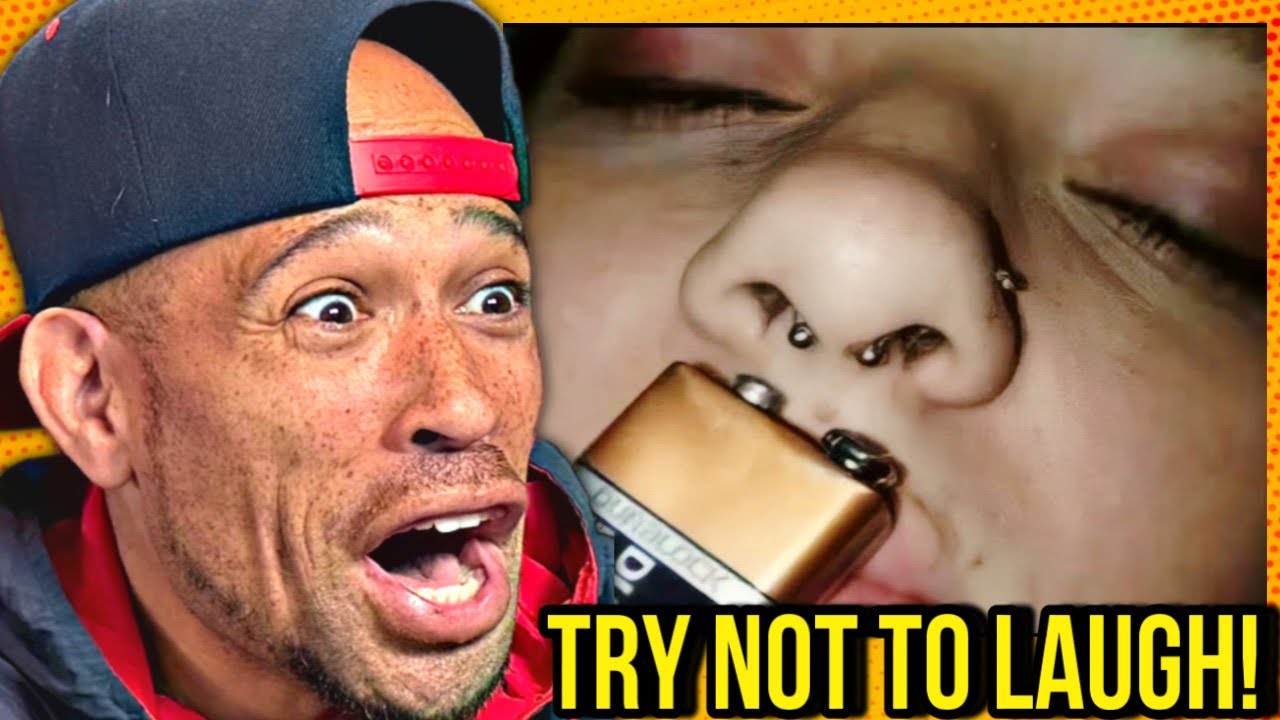 Trying NOT to LAUGH at these INSANE VIDEOS!! Can you beat my time LOL ...