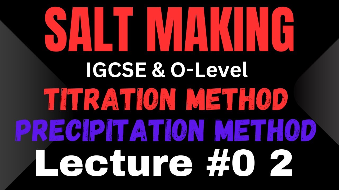 IGCSE/O-Level Chemistry: How to Make Insoluble salt by Precipitation ...