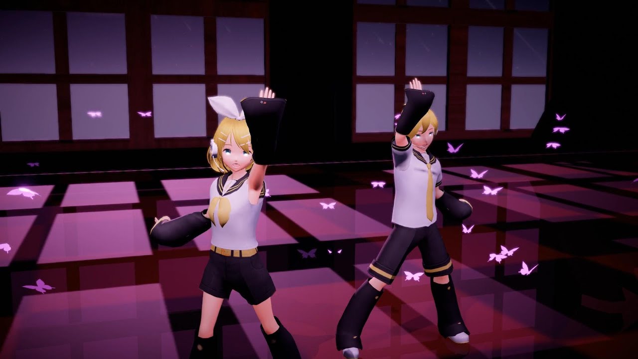 【Kagamine Rin & Len】Butterfly on Your Right Shoulder【MMD MODEL DL ...