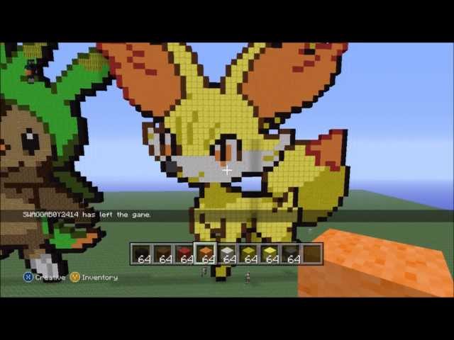 Pokemon Fennikin Pixel Minecraft