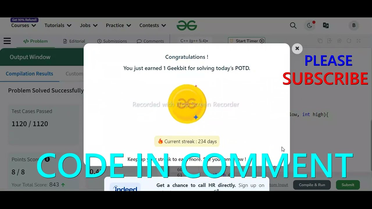 GFG POTD 17/04/2024 IN C++ MOST IMPORTANT INFORMATION | CODE IN COMMENT #geeksforgeeks #gfg # ...