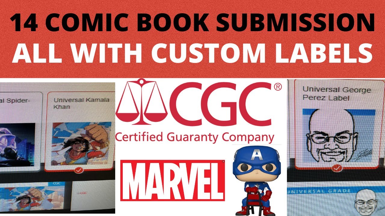 14 Comic book submission to CGC with new custom labels - YouTube