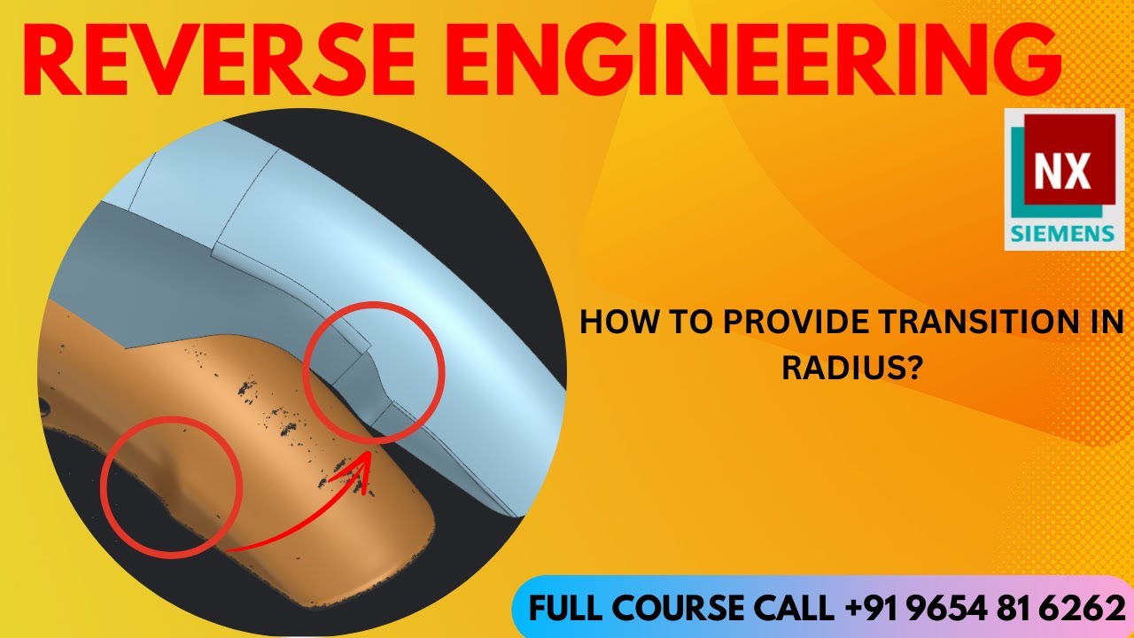 HINDI | 91. Radius Transition / Variable Radius | Reverse Engineering ...