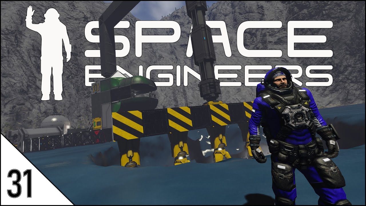 Space Engineers Survival (Episode 31) - New Automated Ice Drilling Base ...