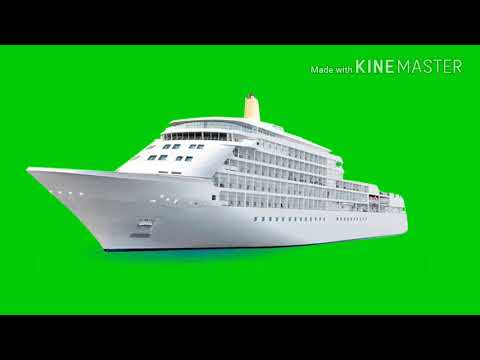 Green screen effect ship