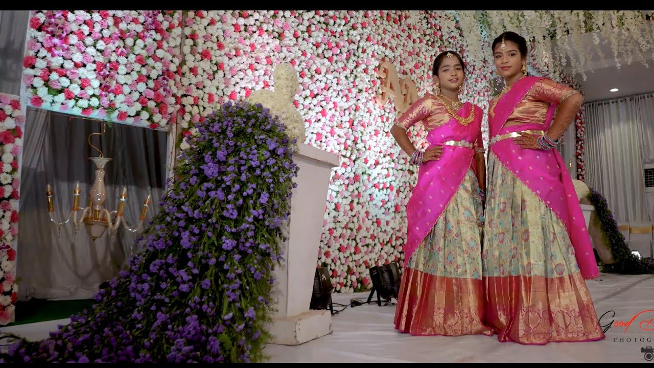 Akshara & Akshada Half saree ceremony Teaser || Telugu half saree ...