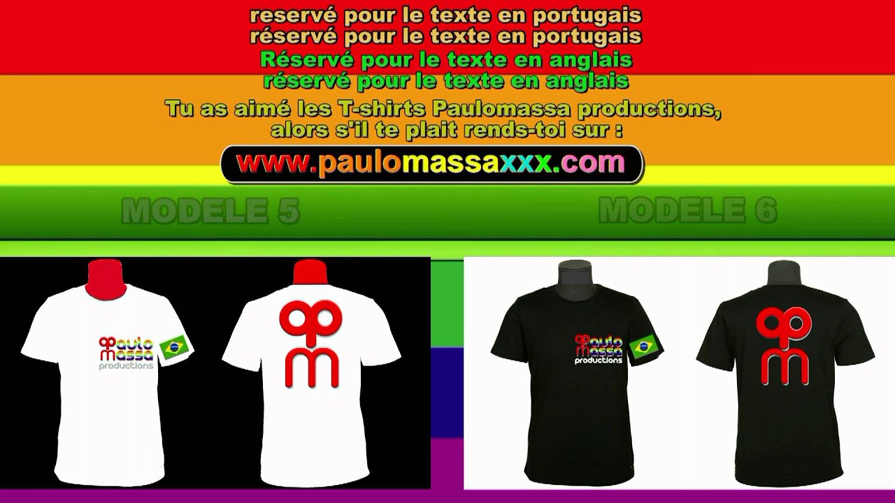PAULO MASSA PRODUCTIONS T-shirts ! - YouTube