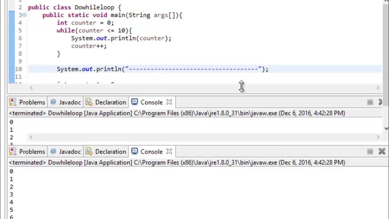 Lesson 15 Do While Loop JAVA Prog - Sahalsoftware - YouTube