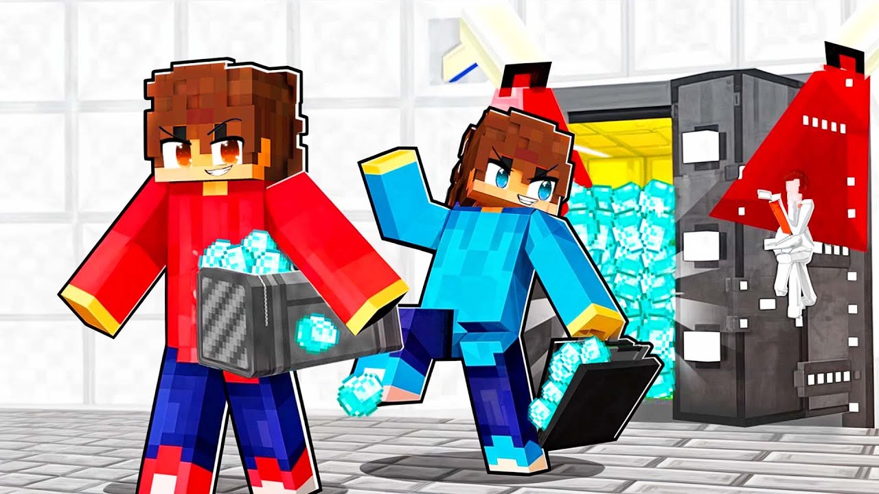 Cash & Nico BREAK INTO DIAMOND VAULT in Minecraft! - YouTube