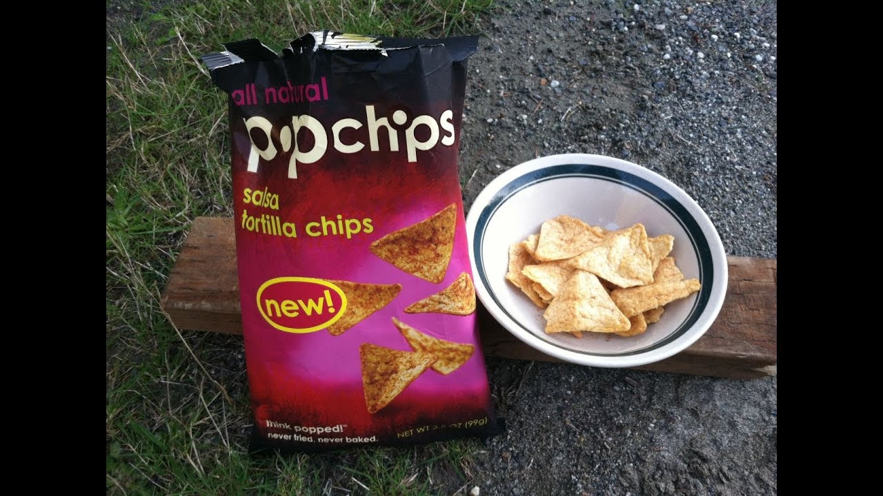 NEW Popchips Salsa Tortilla Chips Review - YouTube