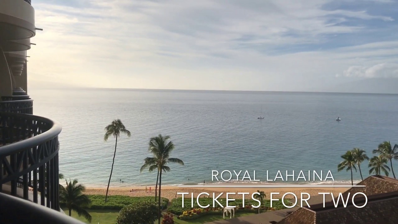 Ocean view room at the Royal Lahaina Resort - YouTube