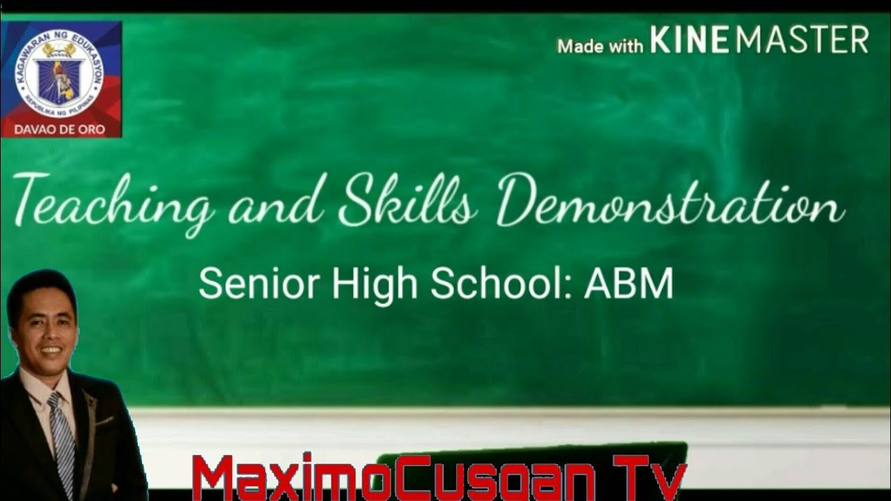 DEMO TEACHING for Senior High: VIRTUAL CLASS (Senior High ABM) - YouTube