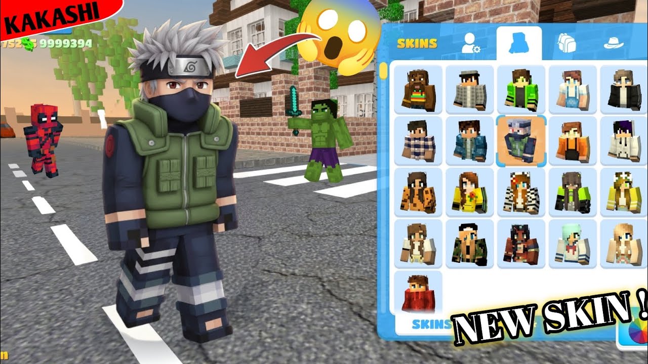 Kakashi New Skin School Party Craft New Update 🤯 School Party Craft New ...