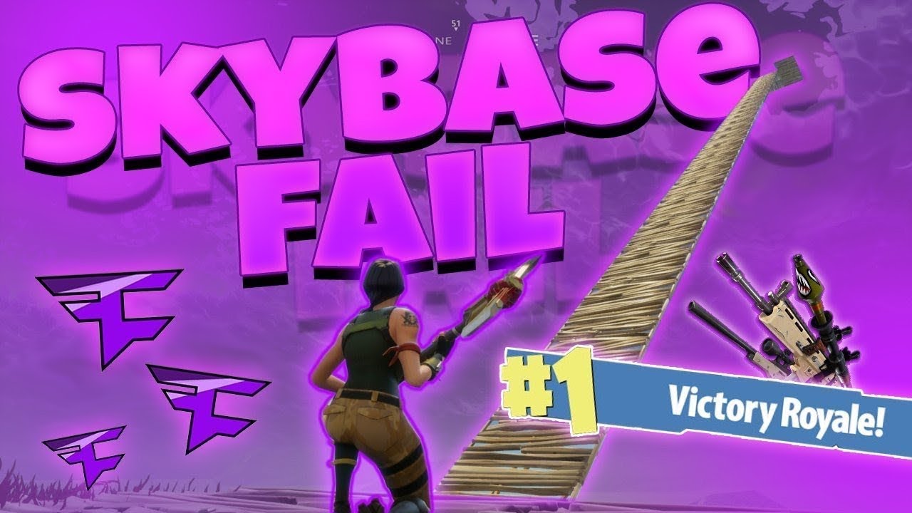 Sky-base fail *I clutched up* Fortnite Battle Royal!|CChatsky - YouTube