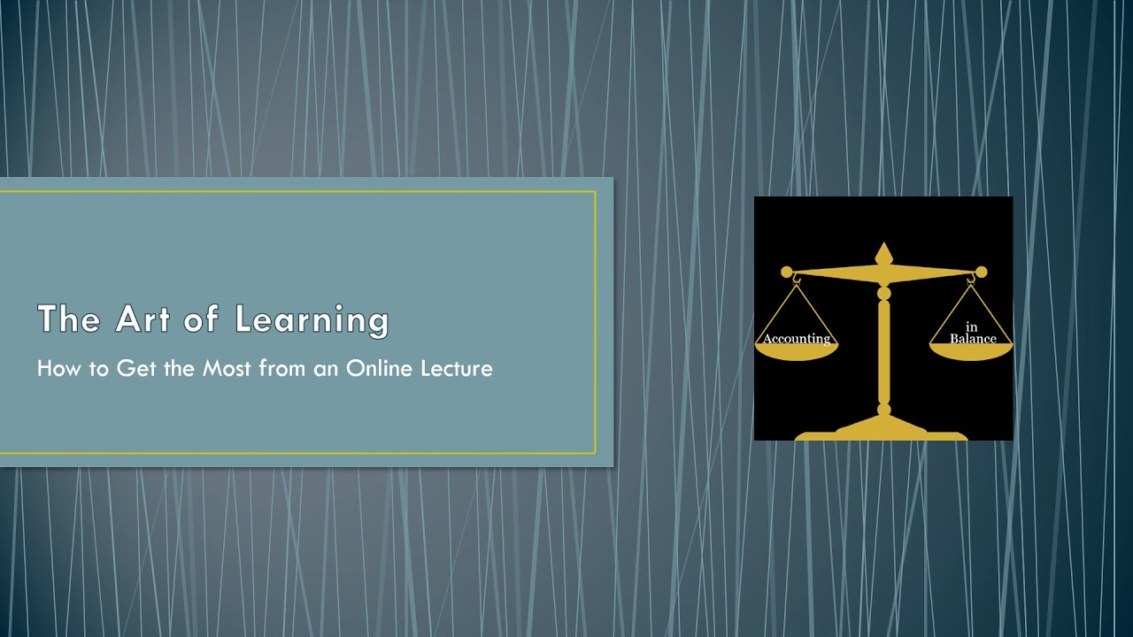 ABC How to Get the Most Out of Online Lectures - YouTube