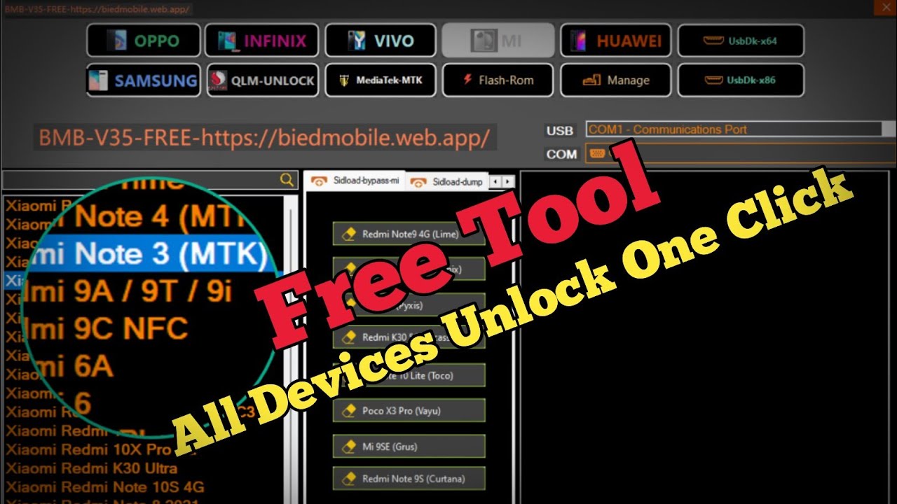 BMB Unlock Tool V35 New Update | Fixed All Issues | Free Tool 2023 - YouTube