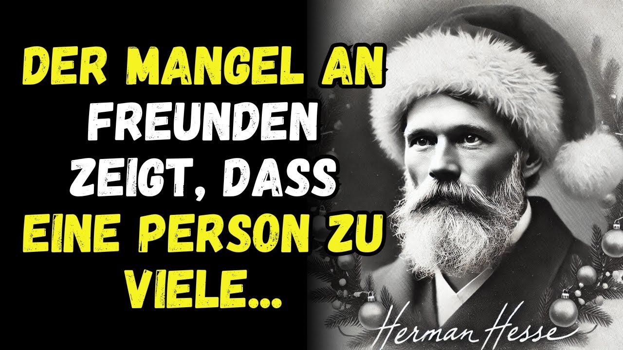 Verbotene Zitate von Hermann Hesse, die dein Weihnachten verändern ...