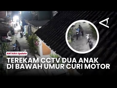 Detik-detik Dua Anak di Bawah Umur Terekam CCTV saat Curi Motor di Malang