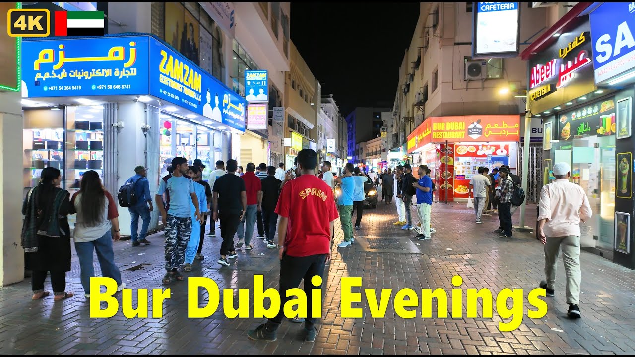 Bur Dubai Streets | Evening Walking Tour | 04 December 2024 - YouTube