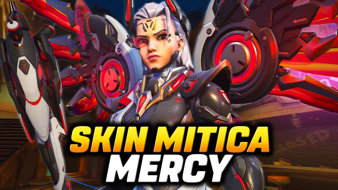 TESTEI A NOVA SKIN MÍTICA DA MERCY - YouTube