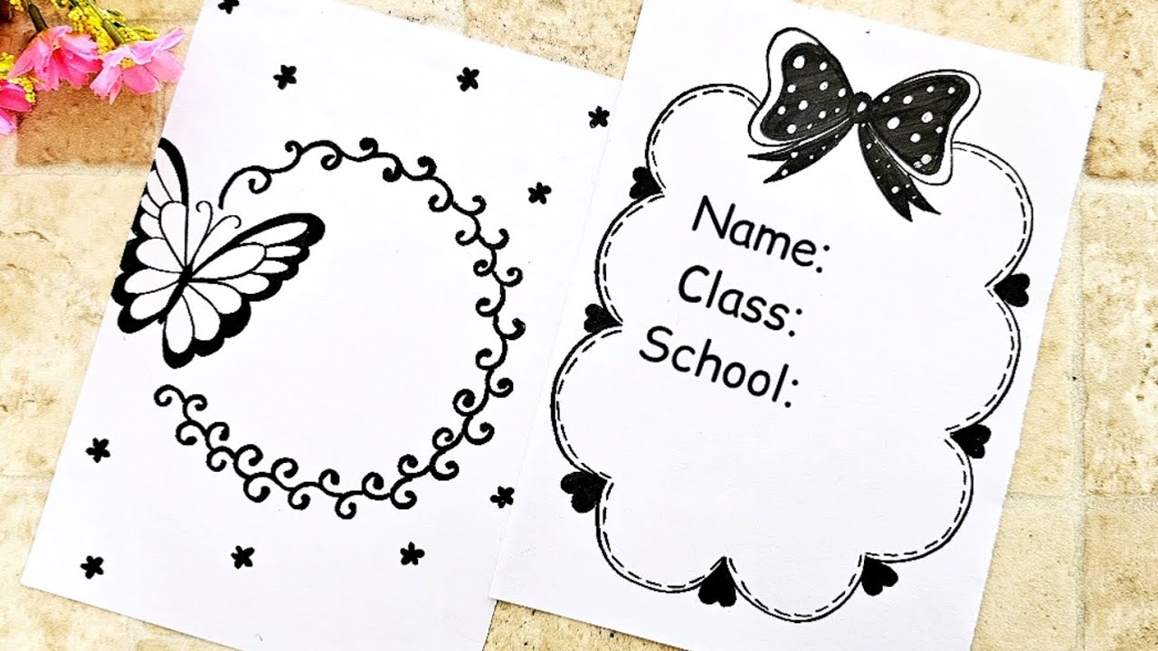 Black Border Designs || Project Designs || Front Page Designs for ...