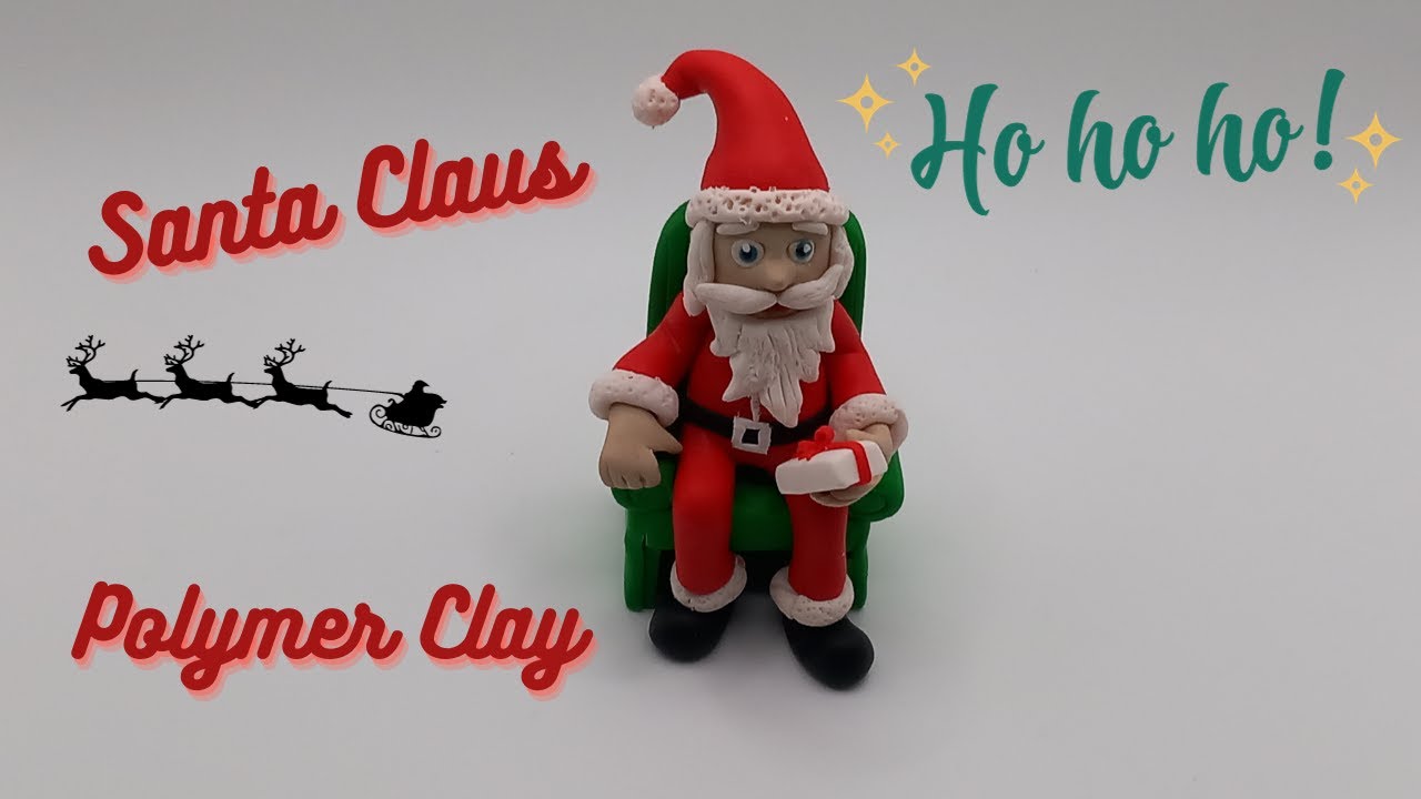 Santa Claus clay tutorial | Santa Claus for Christmas! | Polymer clay ...