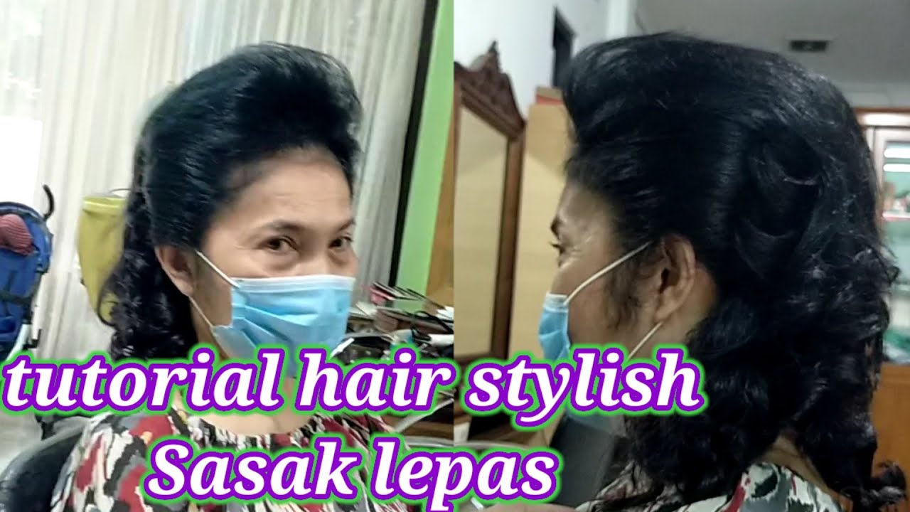 Tutorial hair stylish Sasak lepas mudah dan simple - YouTube