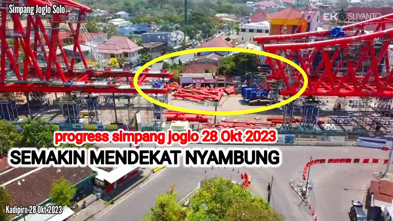 🔴 SEMAKIN PENDEK Siap NYAMBUNG ‼️ Progress Elevated Dobel Rail Simpang Joglo update 28 Okt 2023 ...