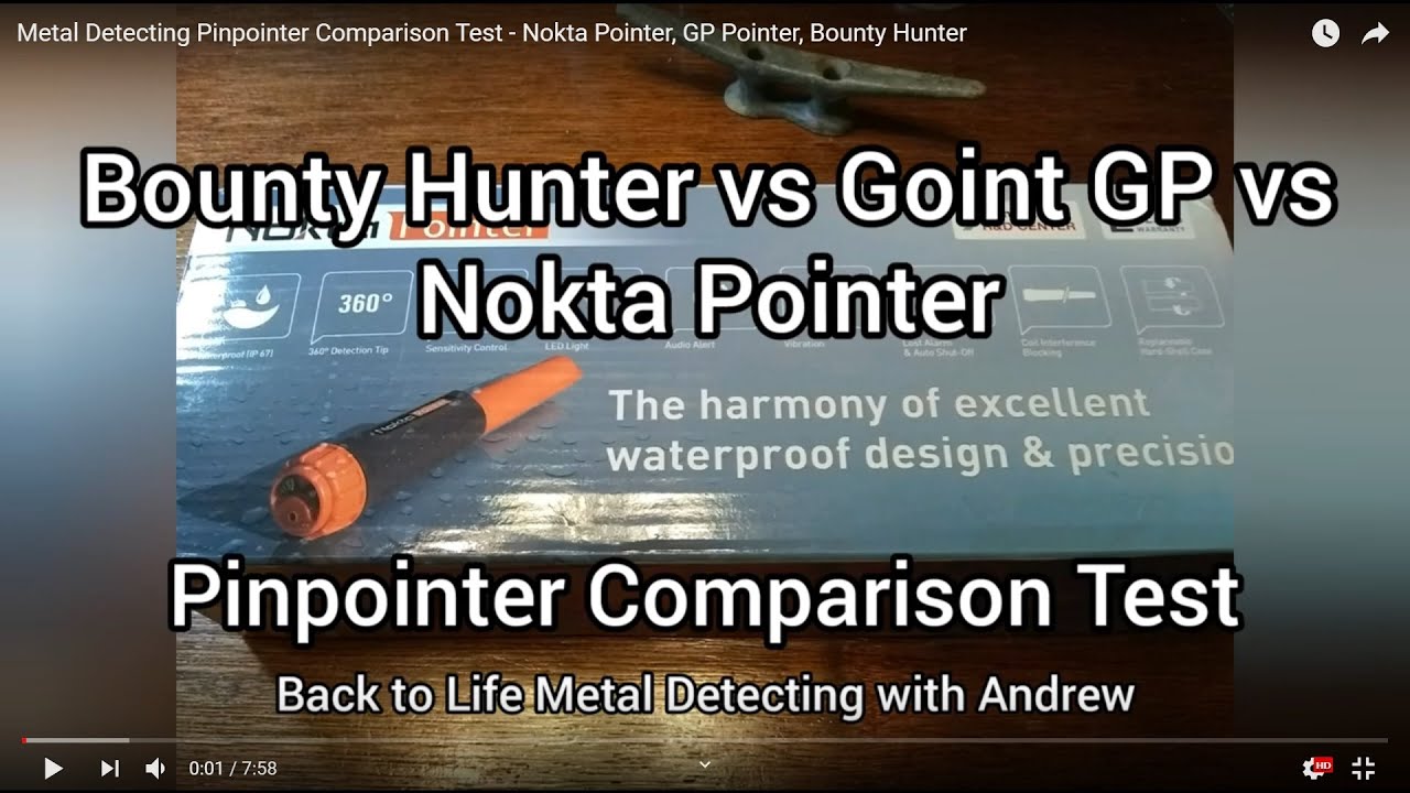 Metal Detecting Pinpointer Comparison Test - Nokta Pointer, GP Pointer ...