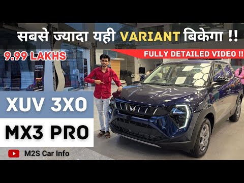 Mahindra XUV 3XO MX3 Pro 2024 Full Review🔥!! Price | Features | Nebula ...