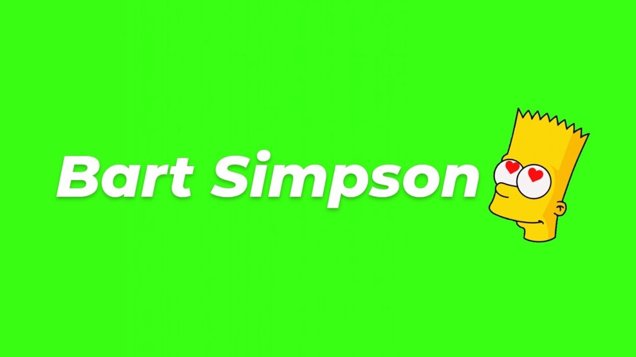 Animated Bart Simpson GIF Green Screen Pack (Free Download) - YouTube