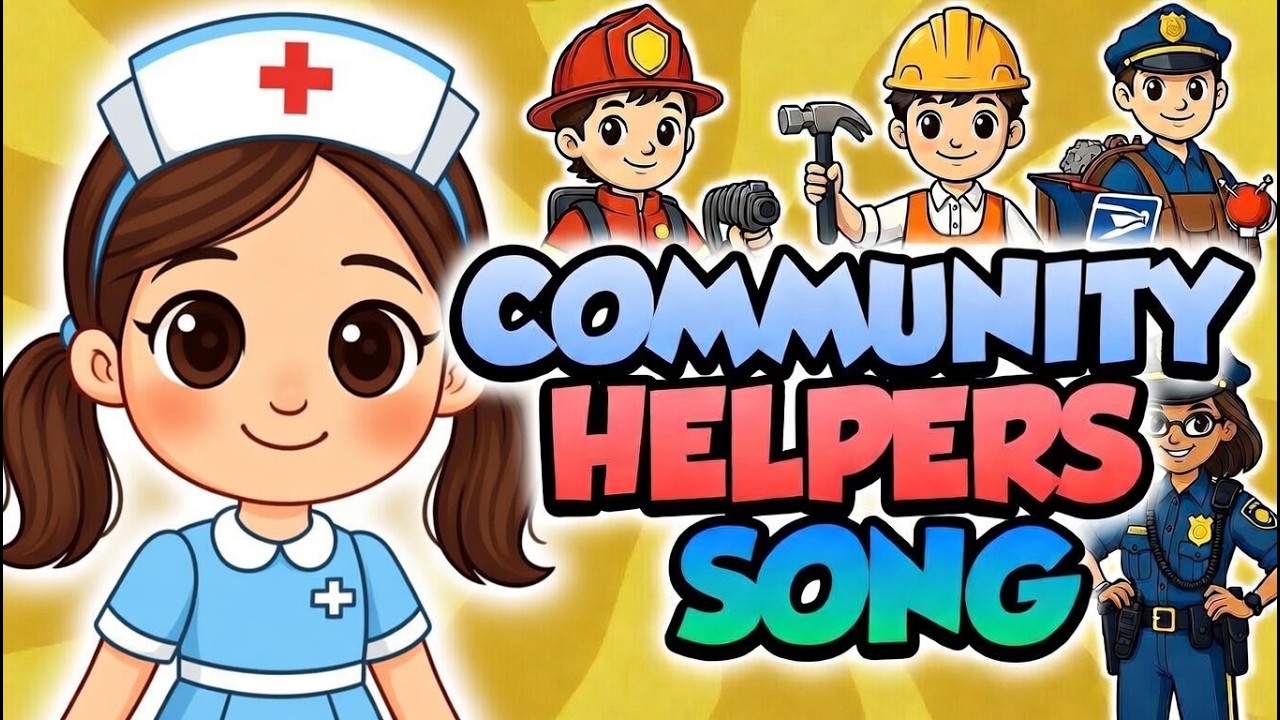 Community Helpers Song for Kids | Doctor Teacher Firefighter Police ...