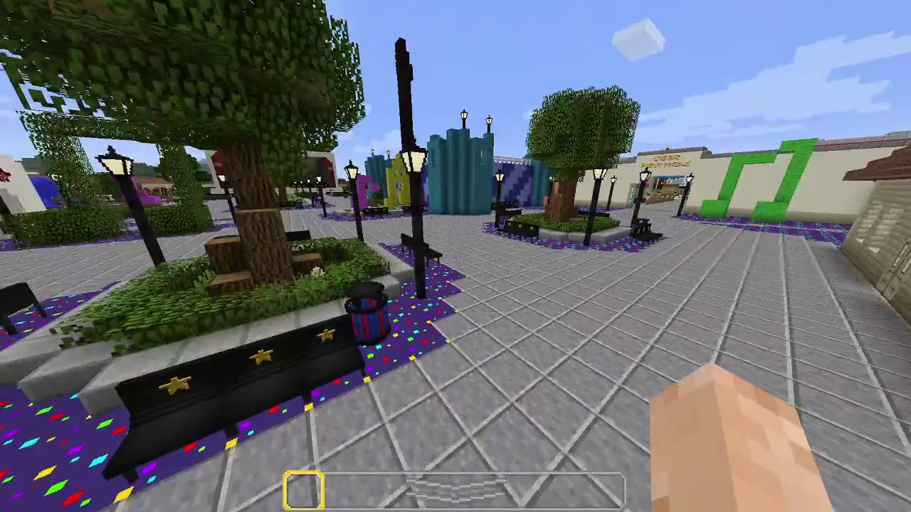 DECORATING BUILDINGS IN MNAF FUN PARK MINECRAFT!!! - YouTube