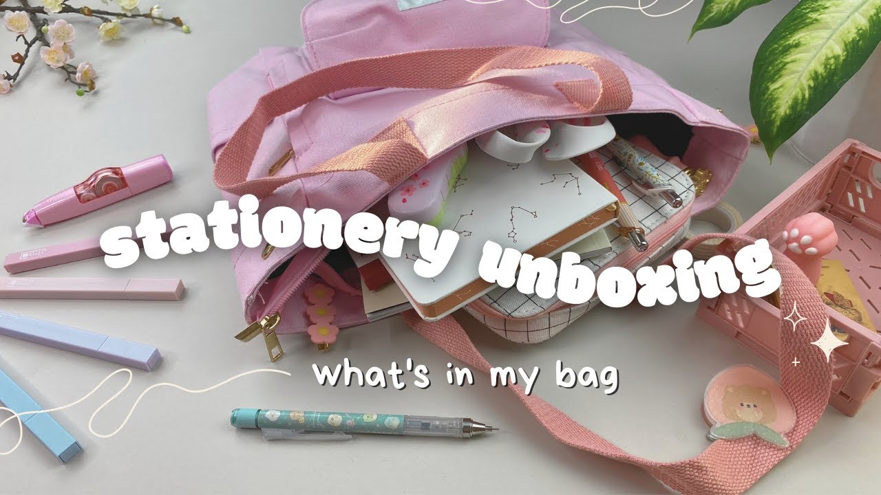 what's in my bag | a huge back to school stationery pal haul - YouTube