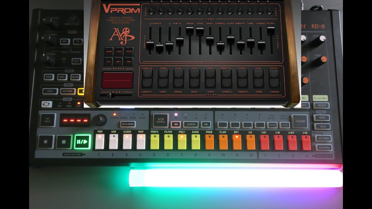 VPROM Grooves + Oberheim Matrix 1000 - YouTube