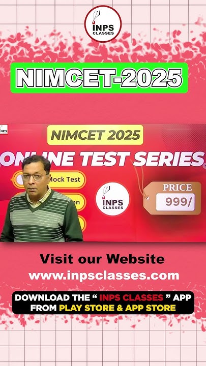 NIMCET 2025 Fast Track Course | INPS Classes - YouTube
