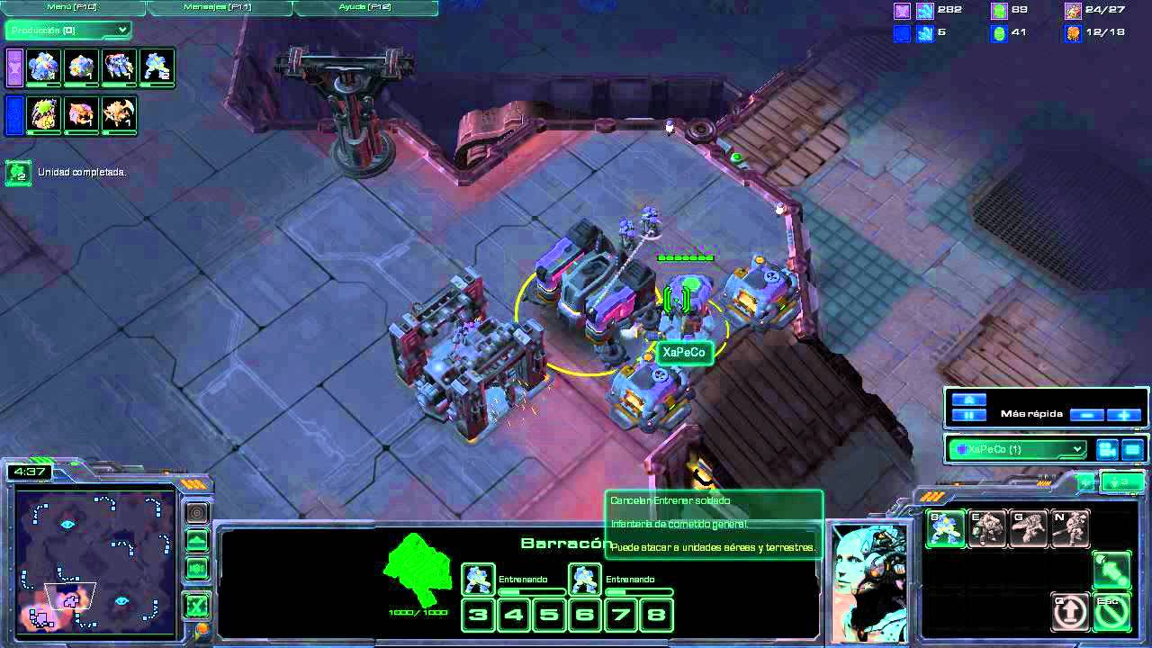 Starcraft 2 - Build Order Terran Marines Erebiones - YouTube