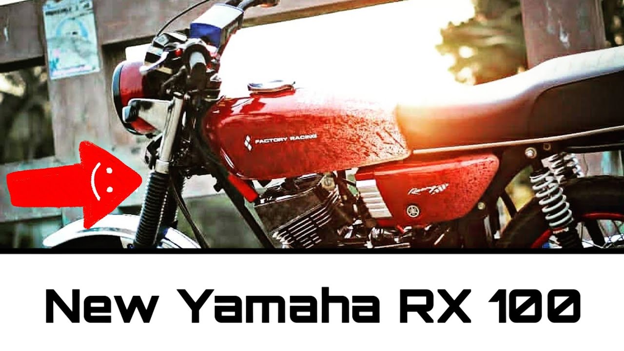 RED and WHITE yamaha RX100 bike - YouTube