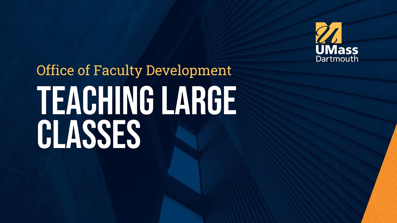 Teaching Large Classes - YouTube