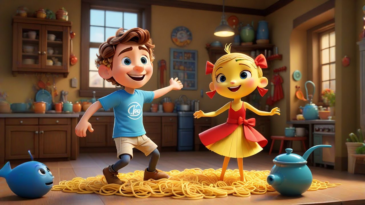 Spaghetti Wiggle Wiggle — Funny Noodle Song! | Silly Food Song for Kids ...