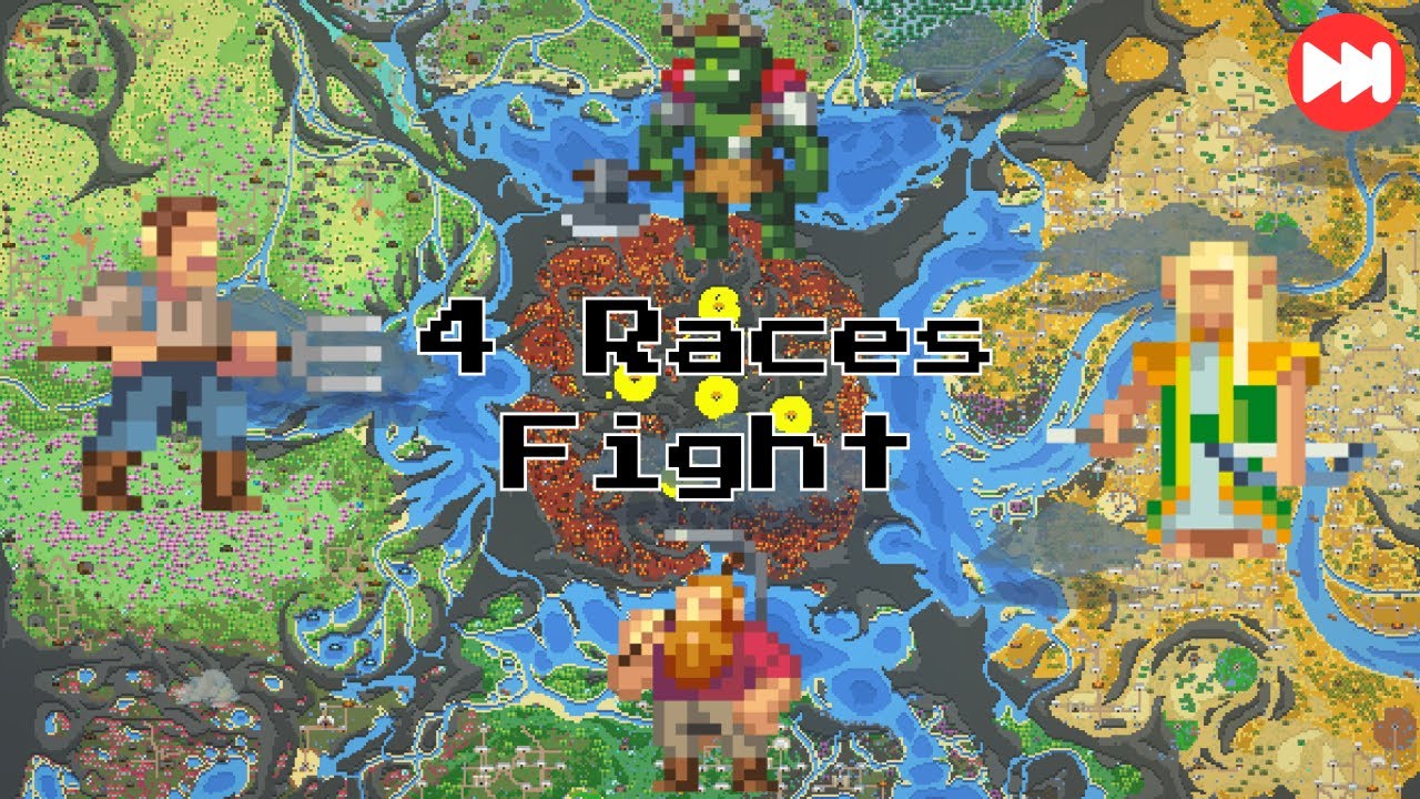 4 Races Fight Over 4 Realms (Again) | WorldBox Timelapse - YouTube