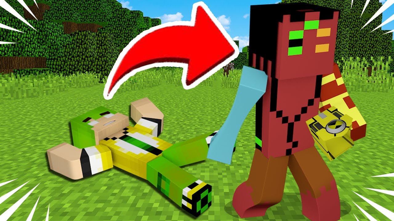 KEVİN 11.000 NEGATİF BEN'İ KAÇIRIYOR!😱 - BEN 10 MİNECRAFT - YouTube
