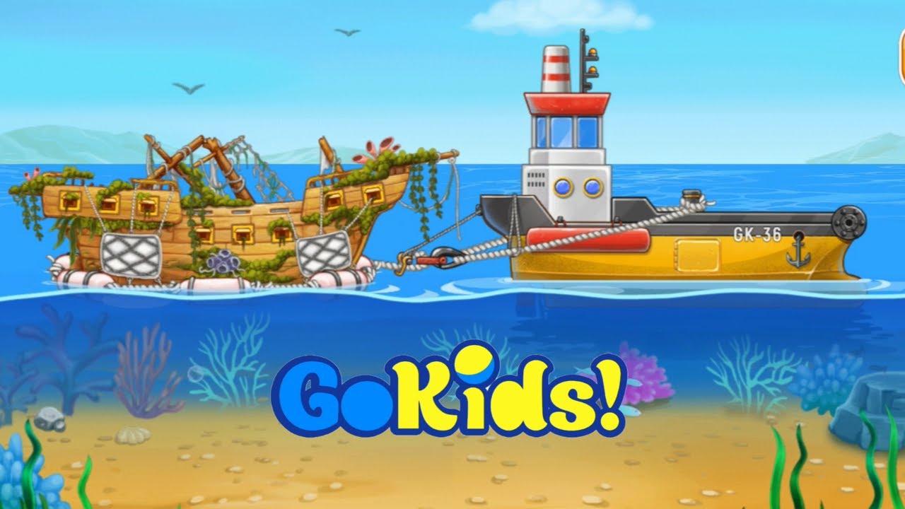 Hey kids, it's adventure time. Let's explore a shipwreck. #gokids - YouTube