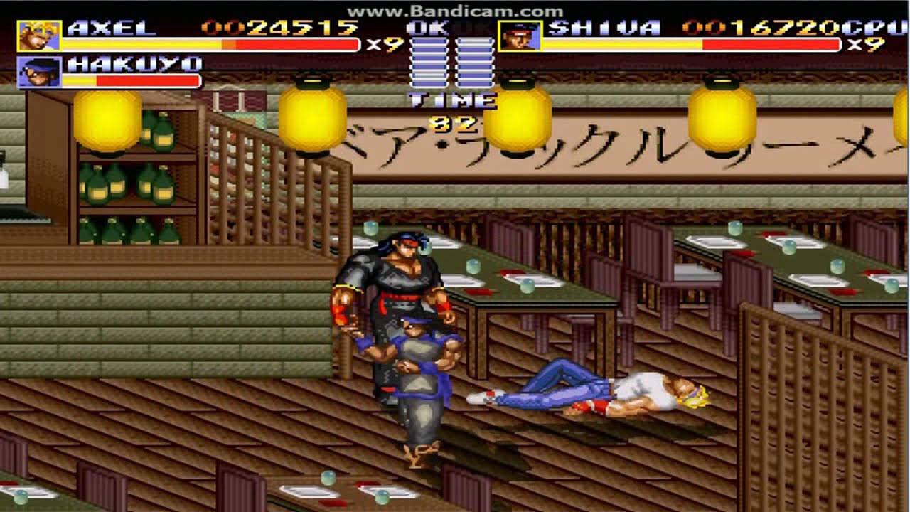 Streets of Rage Remake - Both SoR2 Axel and Shiva playthrough - YouTube