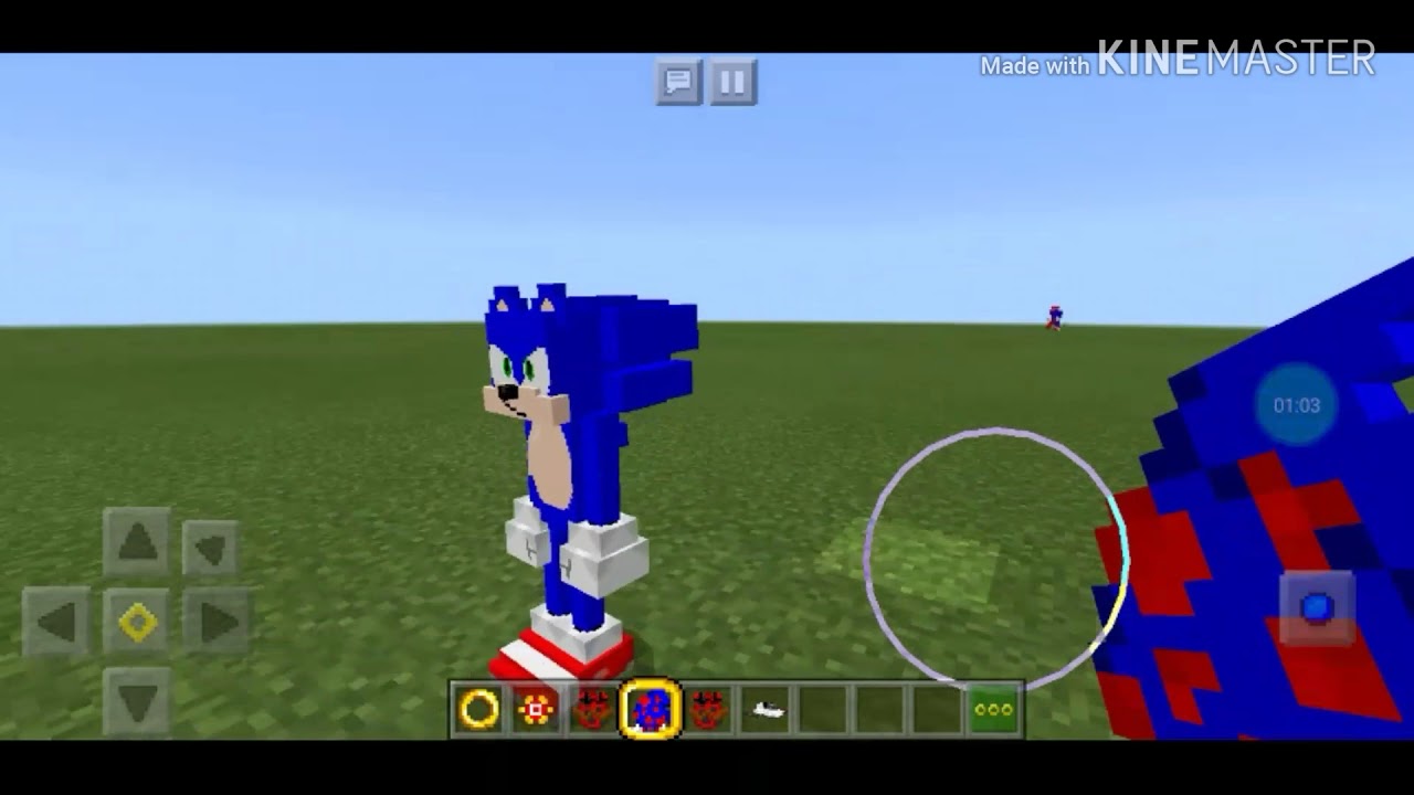 Addon/mod do Sonic o filme no Minecraft pe!!!! - YouTube